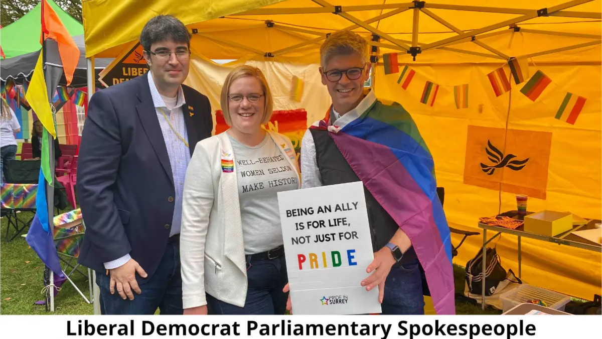 Lib Dems from across the county join Pride in Surrey celebrations in ...